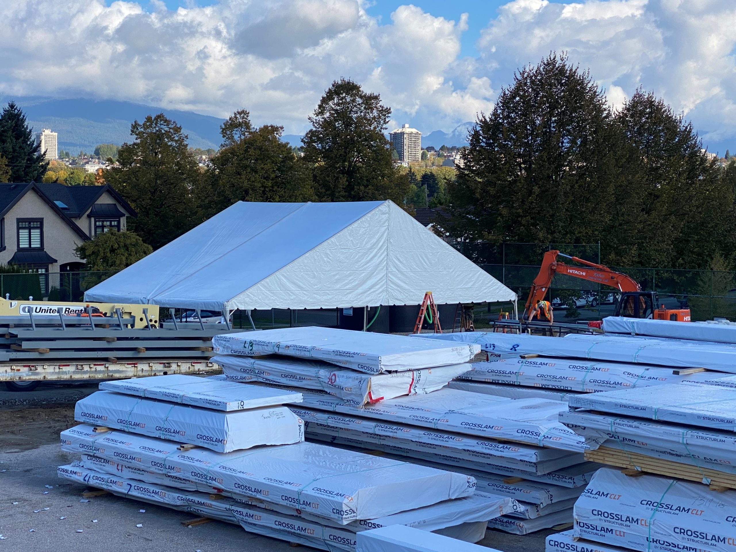 Fabric Structures | Construction Site Tents BC | Elevation Tent Rentals